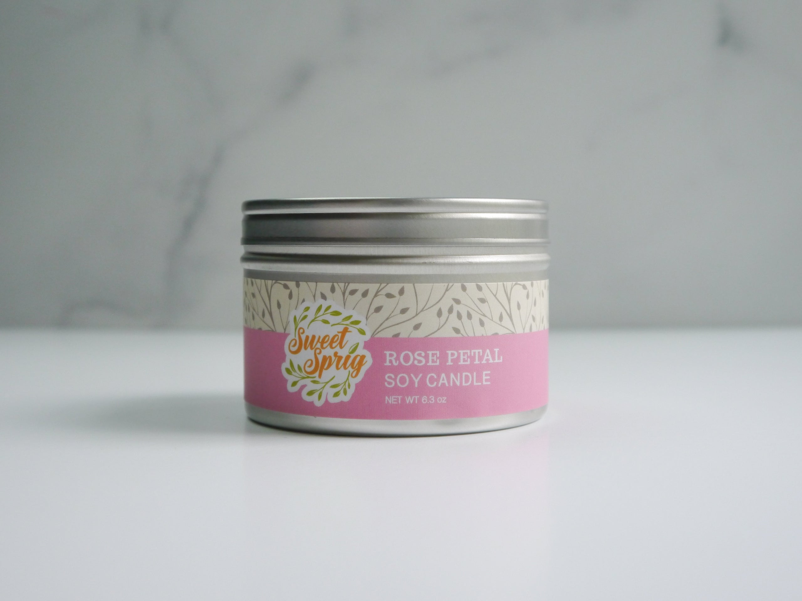 Rose Petal Soy Candle | Sweet Sprig